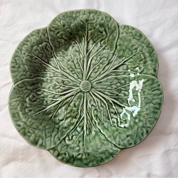 Bordello | Dining | Rare Vintage Majolica Green Cabbage Dinner Plates ...